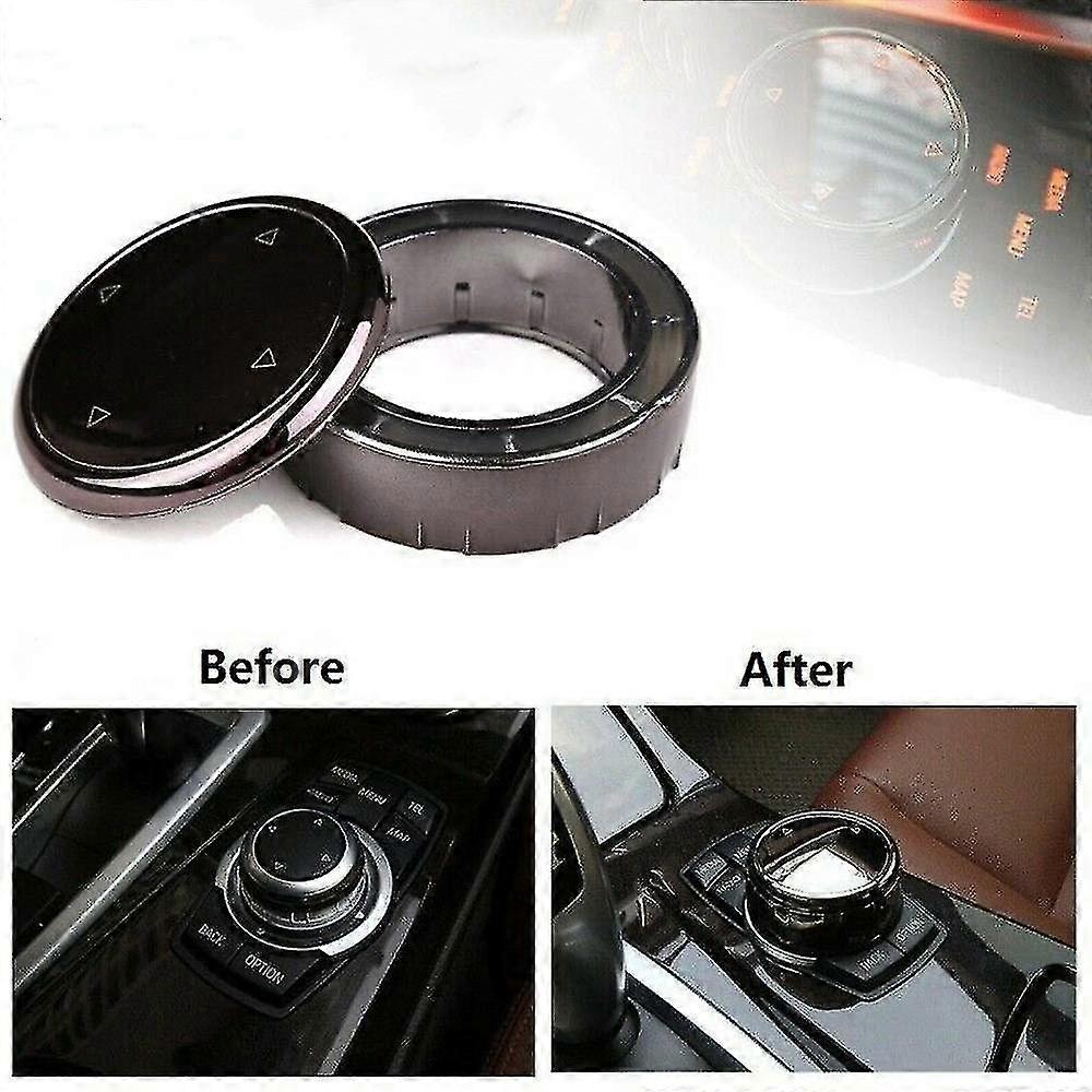 For Bmw F10 F20 F30 Idrive Car Multimedia Big Knob Cover Button Trim ...