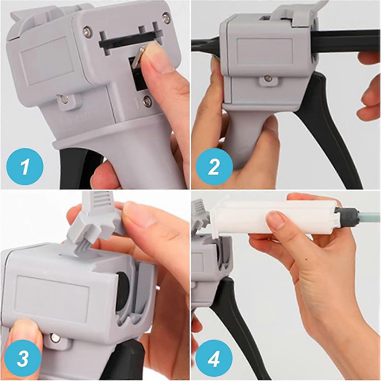 50ml Epoxy Dispenser Gun, AB Epoxy Glue Gun Handle Applicator for ...