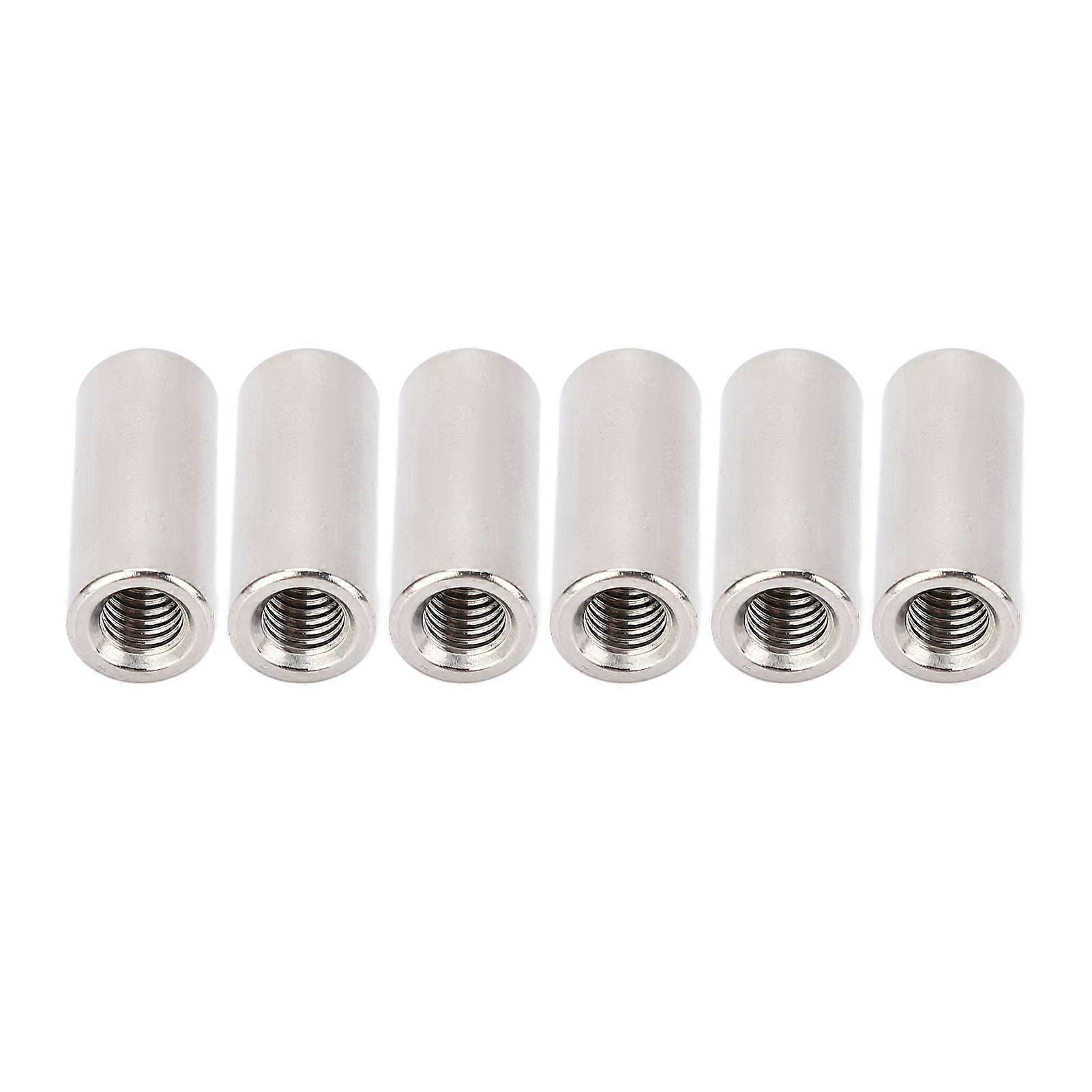 20 Pcs Round Connector Nut M6x1.0 10 L25mm Rod Coupling Nuts Stainless ...