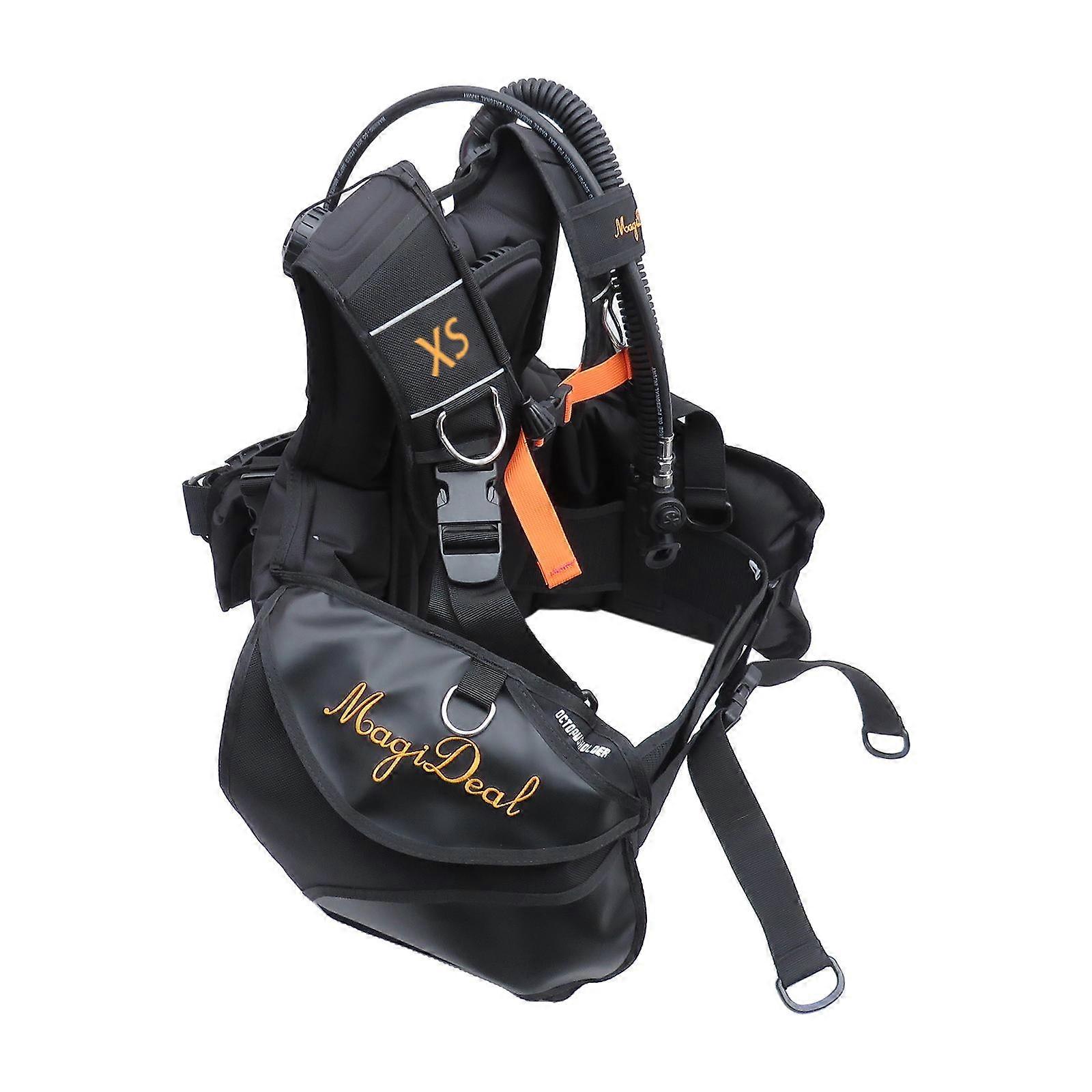 Aqualung Scuba Diving BCD Buoyancy Inflation Dive Men Black Travel XS ...