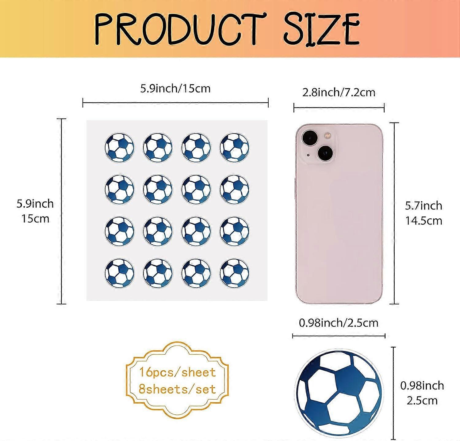 128Pcs Football Planner Sticker Sports Soccer Stickers Waterproof Self ...