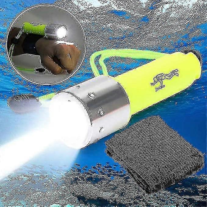 Portable 6000 Lumen Diving Torch Underwater 50 Metre Torch Rechargeable ...