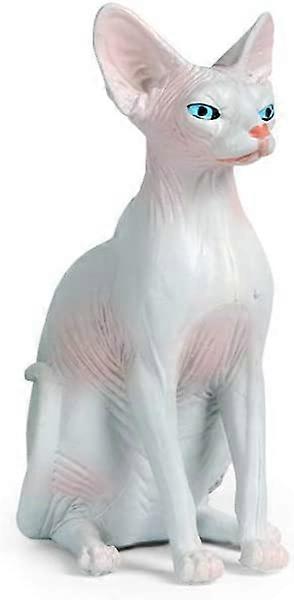 Sphynx Kočka Figurka pryskyřice Bezsrstá kočka Model Sphynx Bezsrstá ...
