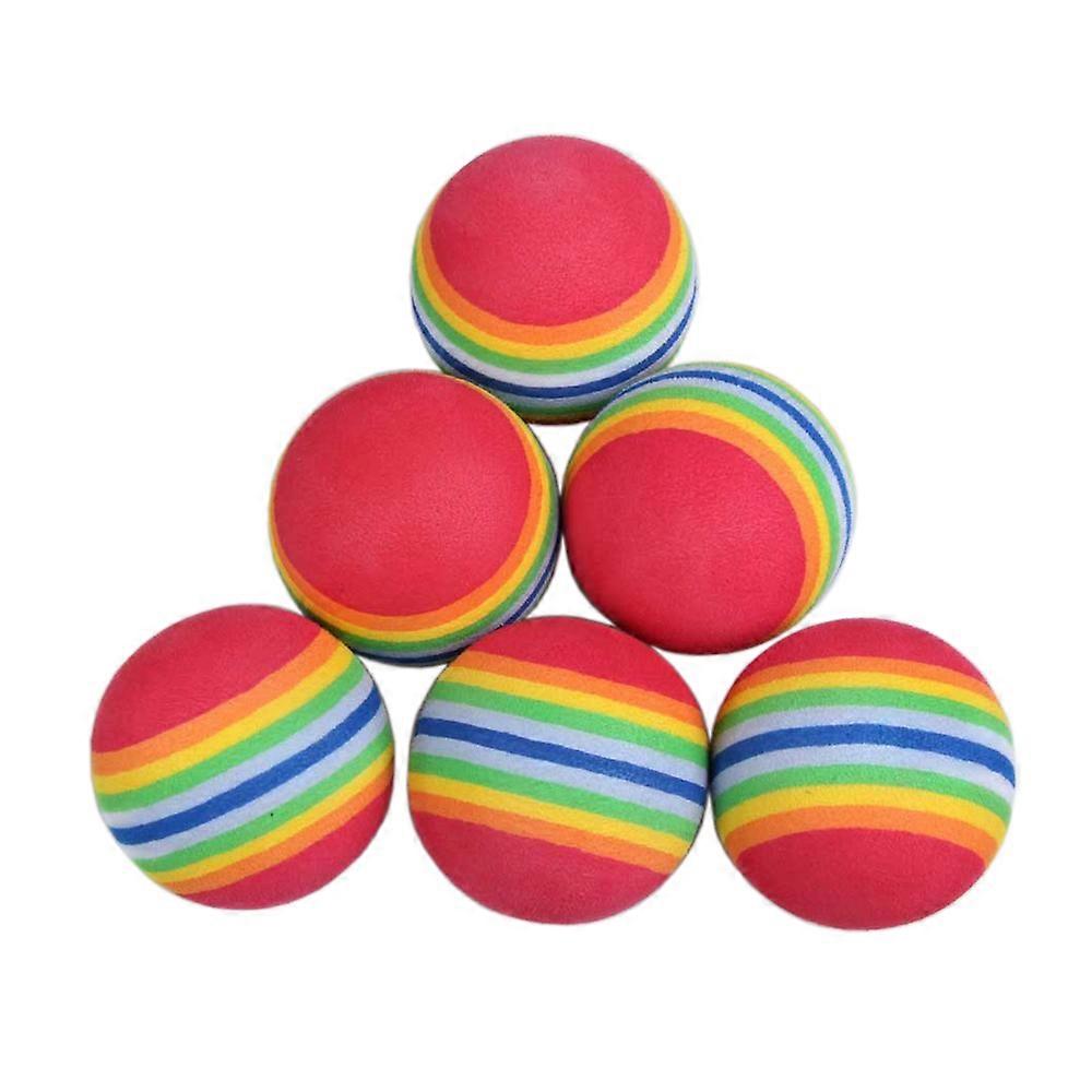 50pcs Golf Swing Training Aids Indoor Practice Sponge Foam Rainbow ...