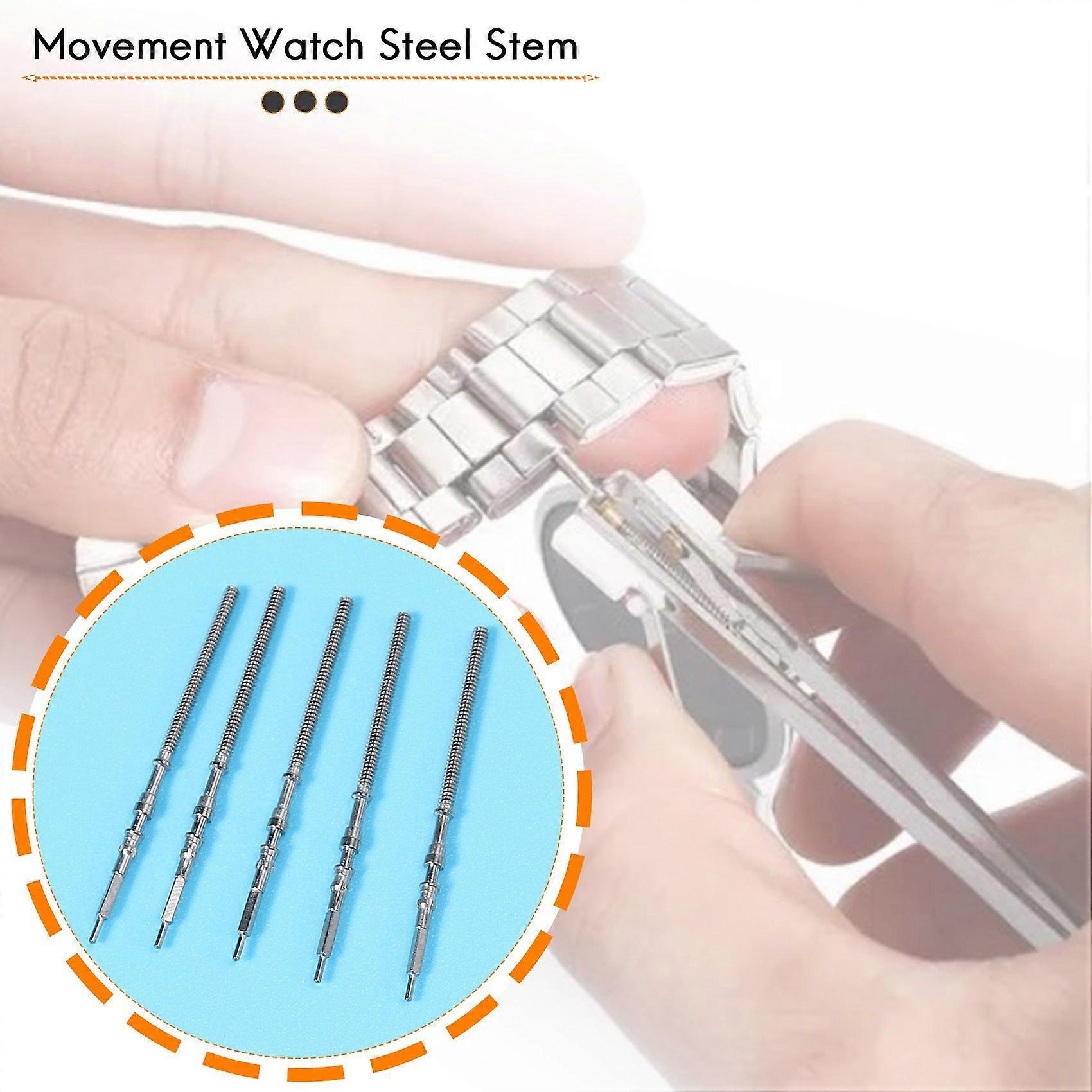 5Pcs Movement Watch Steel Stem Crown Kit Watch of Parts NH35 NH36 NH38 ...