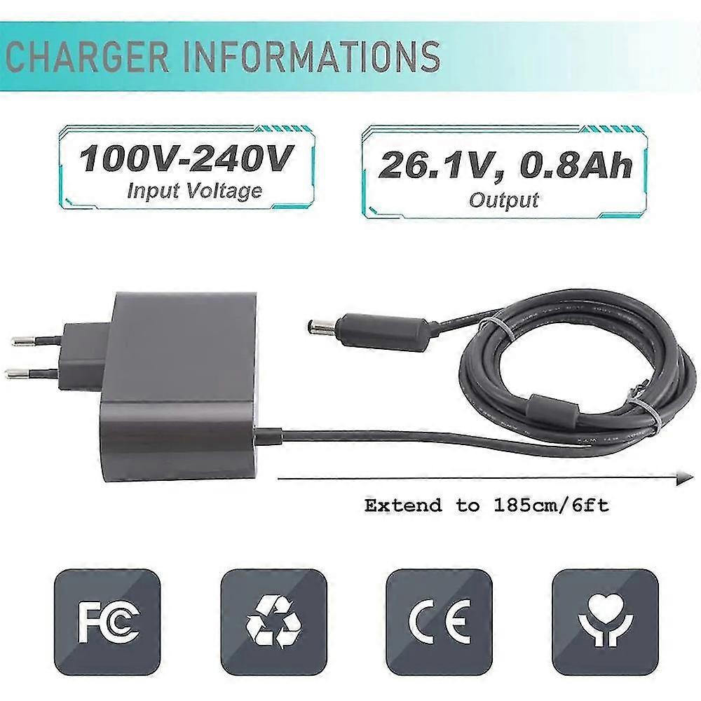 26.1v Power Supply Charger For Dyson V6 V7 V8 Cordless Vacuum Cleaner ...