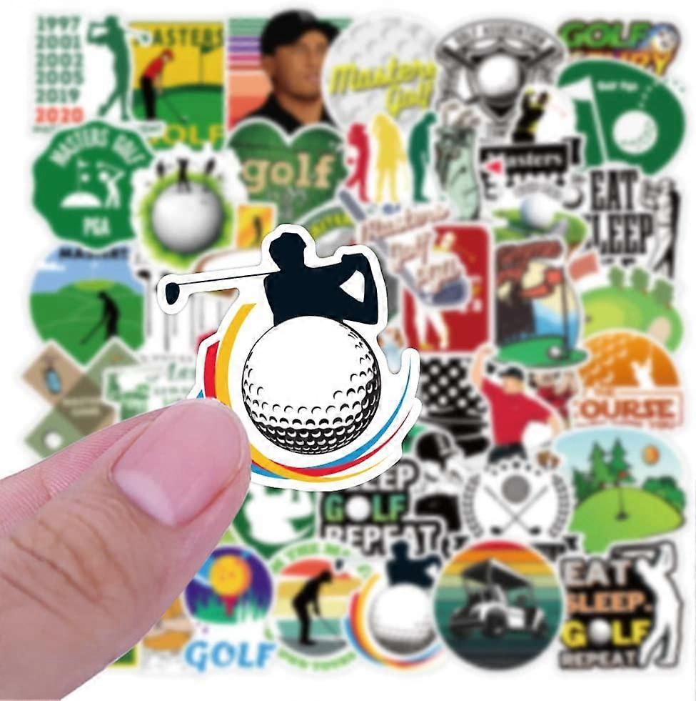 50 Pcs Golf Stickers for Water Bottle Laptop Skateboard Luggage Guitar ...