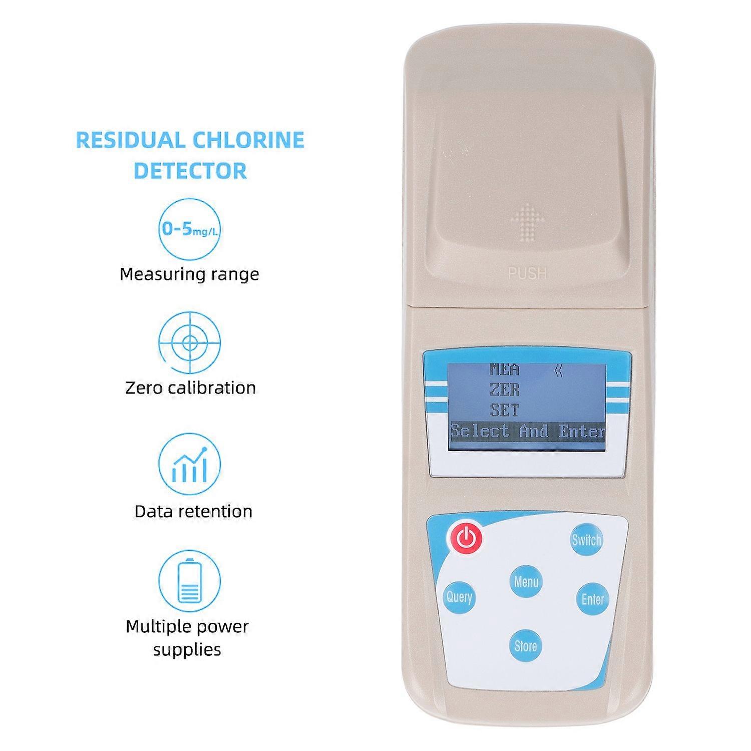 LCD Water Chlorine Analysis Meter Detector Colorimeter Analyzer for ...