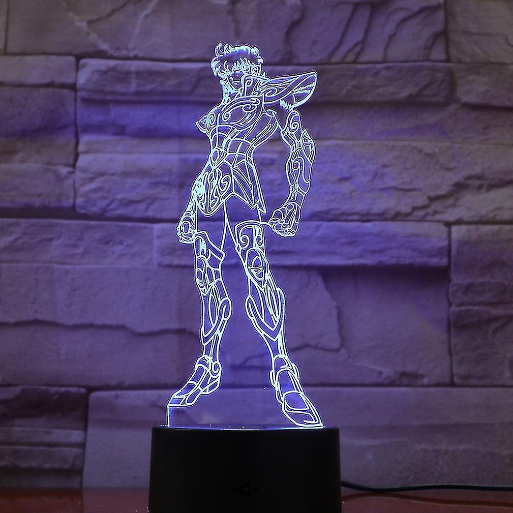 Greek Mythology Night Light Saint Seiya Led Colorful 3d Led Table Lamp ...
