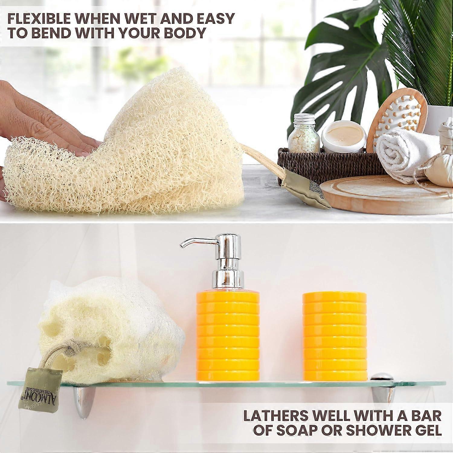 Natural Real Egyptian Shower Loofah Sponge That Will Get You Clean and ...