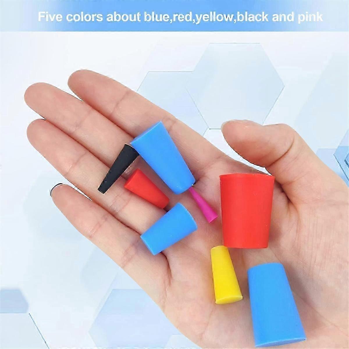 120Pcs Silicone Rubber Tapered Plugs, High Temp Silicone Rubber 8 Sizes ...
