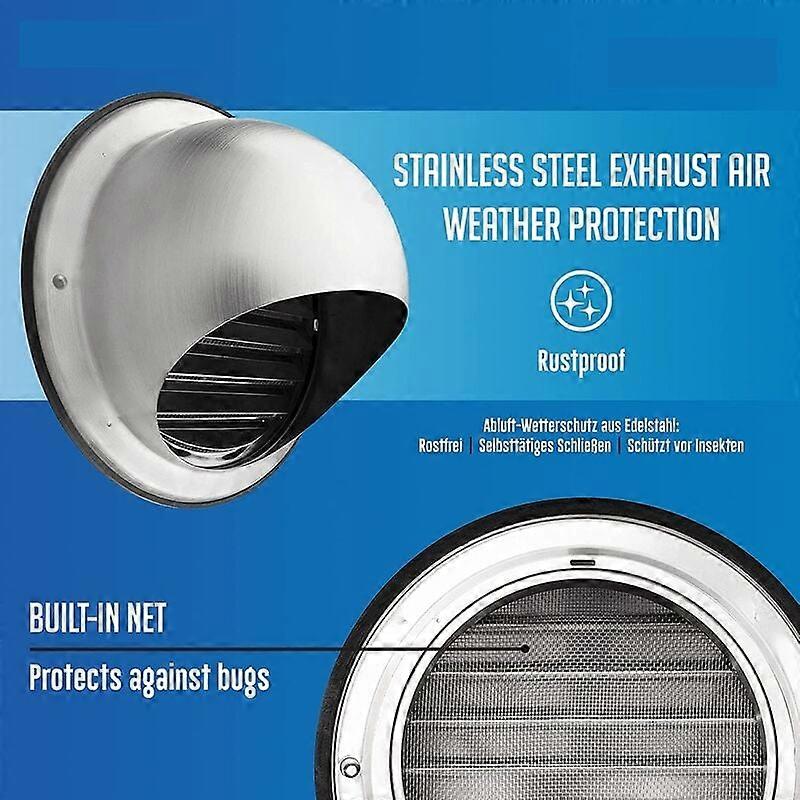 VMC Ventilation Grill, Stainless Steel Outdoor Air Vent with Mesh ...