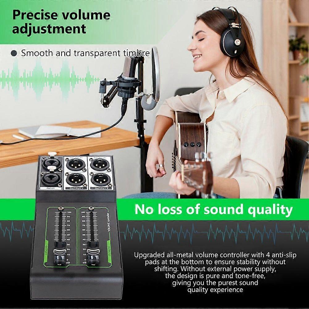 Passive Volume Controller Precise Volume Adjustment Plug Play Stereo | Fruugo UK