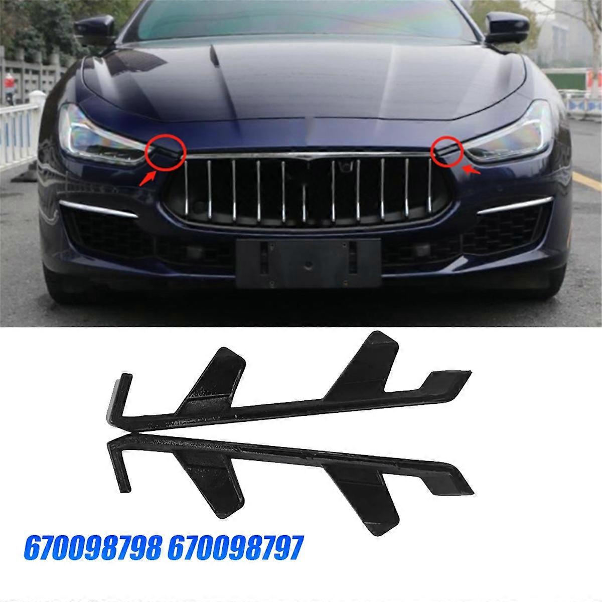 1Pair Front Bumper Trim Plate Bracket 670098798 670098797 for Maserati ...