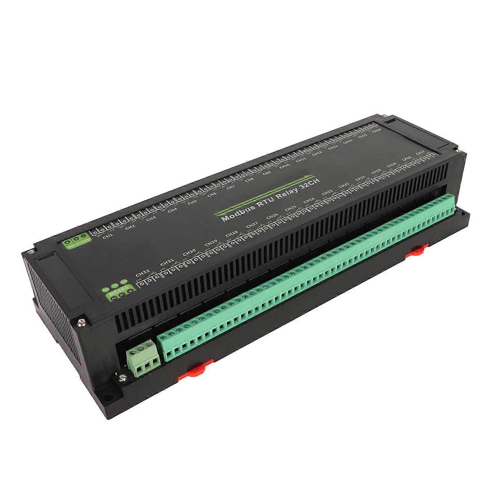 RTU Relay Module 32 Channel Safe Optocoupler Isolation Rail Mount Case ...