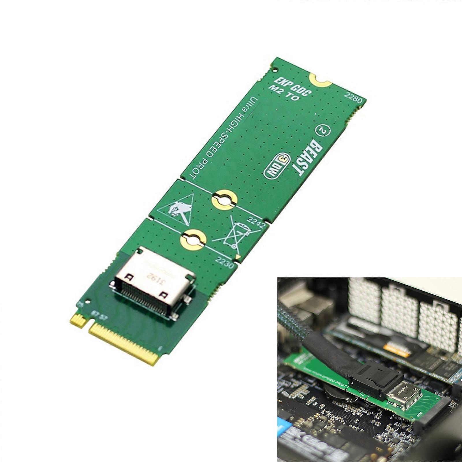 NVME M.2 M Key to OCuLink Adapter for OCULINK GPU Dock PC Laptop to ...