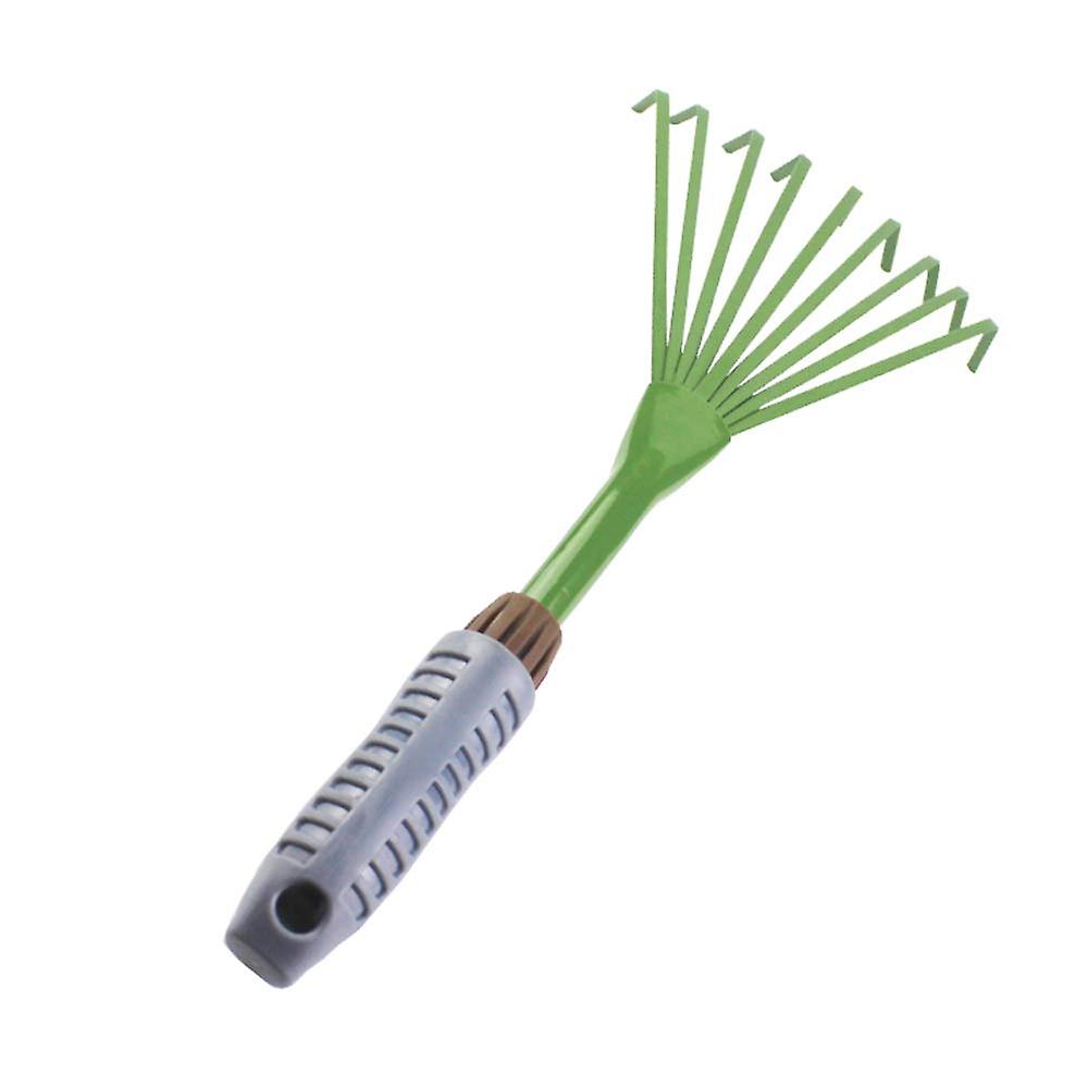 Nine-tooth Metal Garden Rake, Grass Rake, Leaves And Flowers, Iron Rake ...