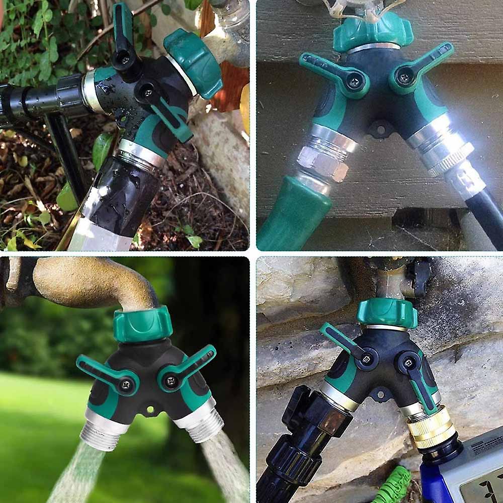 Garden Hose Splitter, 2 Way Hose Splitter, Heavy Duty Hose Y Splitter ...