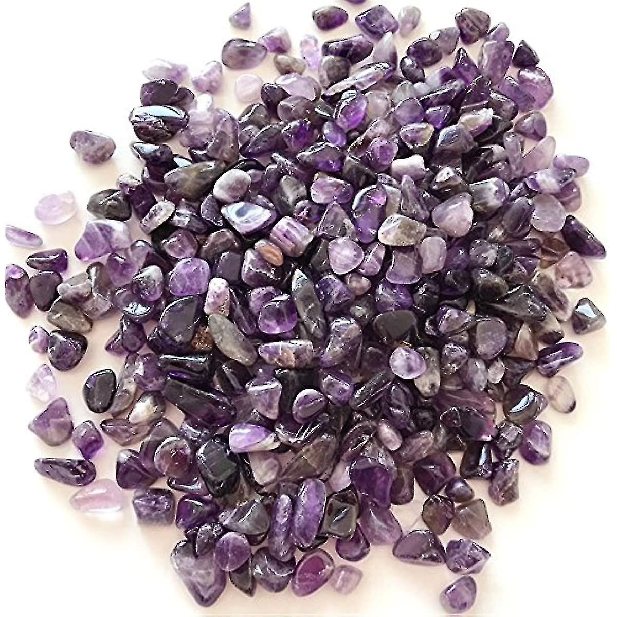 1 lb naturlig ametistkristall krossad sten helande Reiki Crystal ...