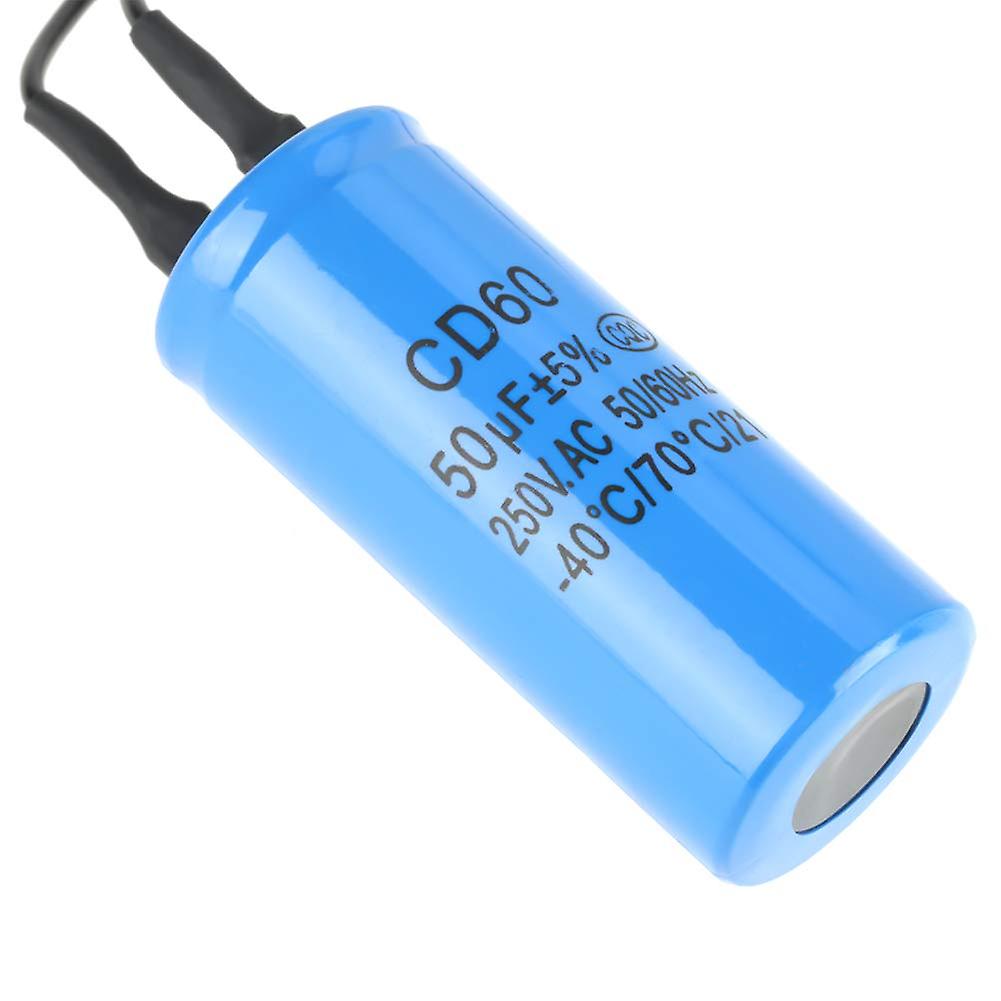 Cd60 Run Capacitor 50uf 250v Ac Motor Start Capacitor With Wire Cable ...
