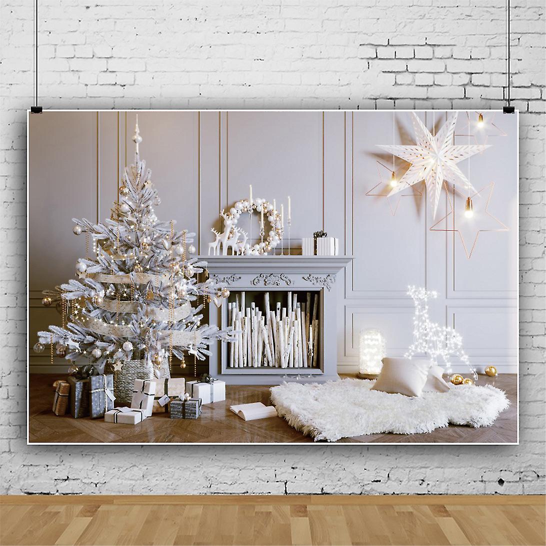 7x10ft Merry Christmas Backdrop, Christmas Tree Photography Photo ...