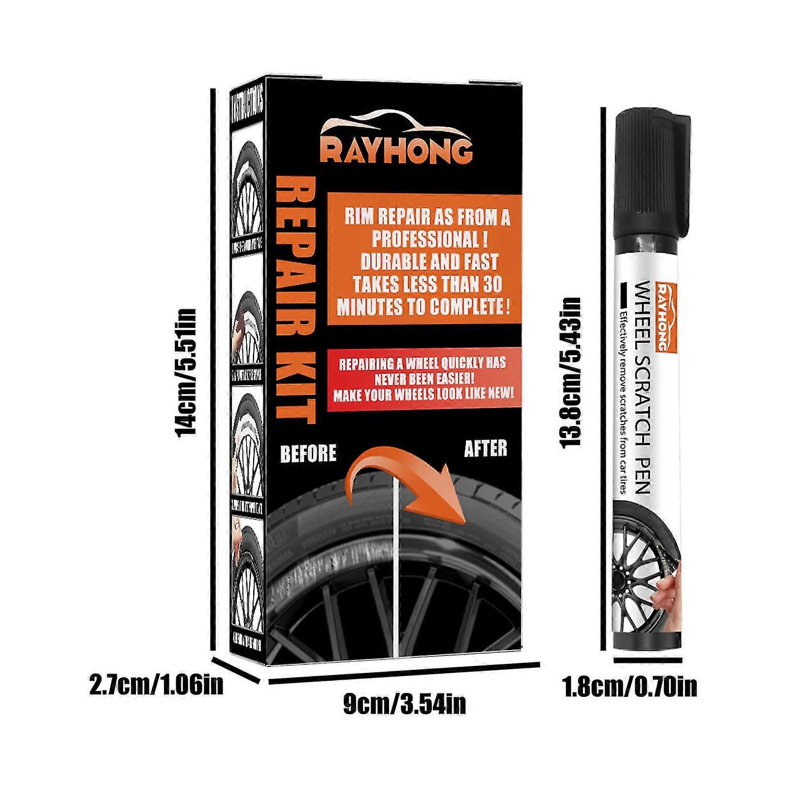 Rim Paint Universal Colors Wheel Repair Kit, Black Wheel Paint, Black ...