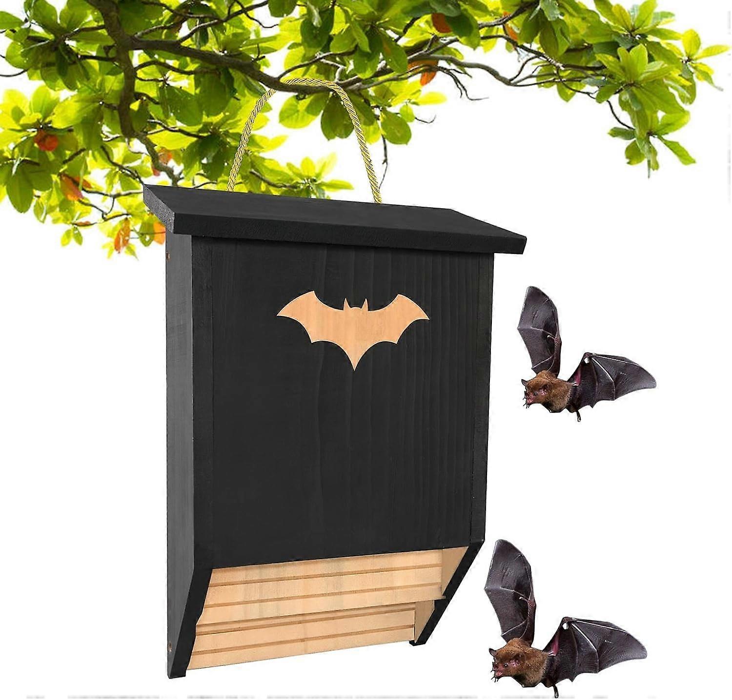 Wooden Castle Bat Houses,Multi-Chamber Bat Box Handcrafted Bat House ...