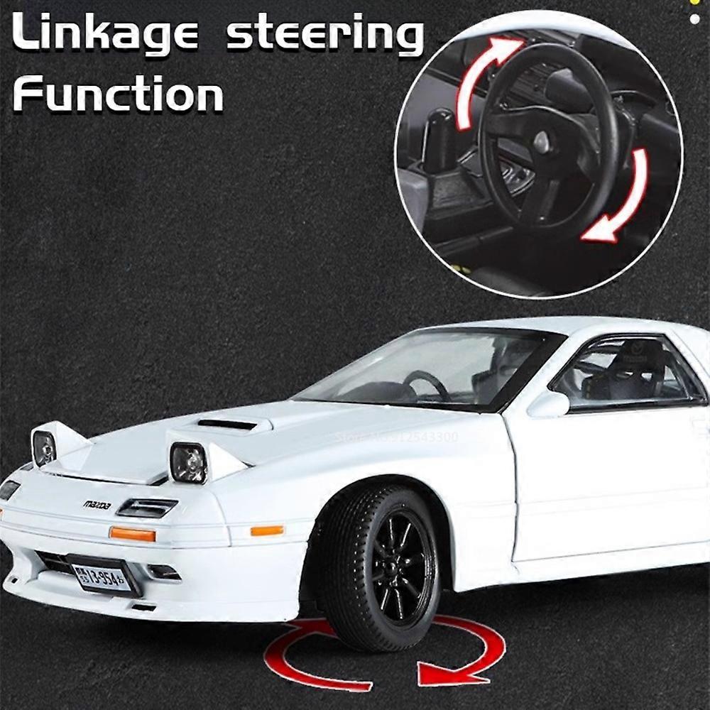 1/32 Initial D Mazda RX7 Alloy Diecast Toy Car Models with Sound Light ...