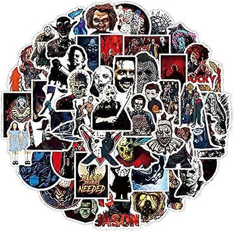 Horror Movie Killer Role Stickers,50Pcs Thriller Killer Role Stickers ...