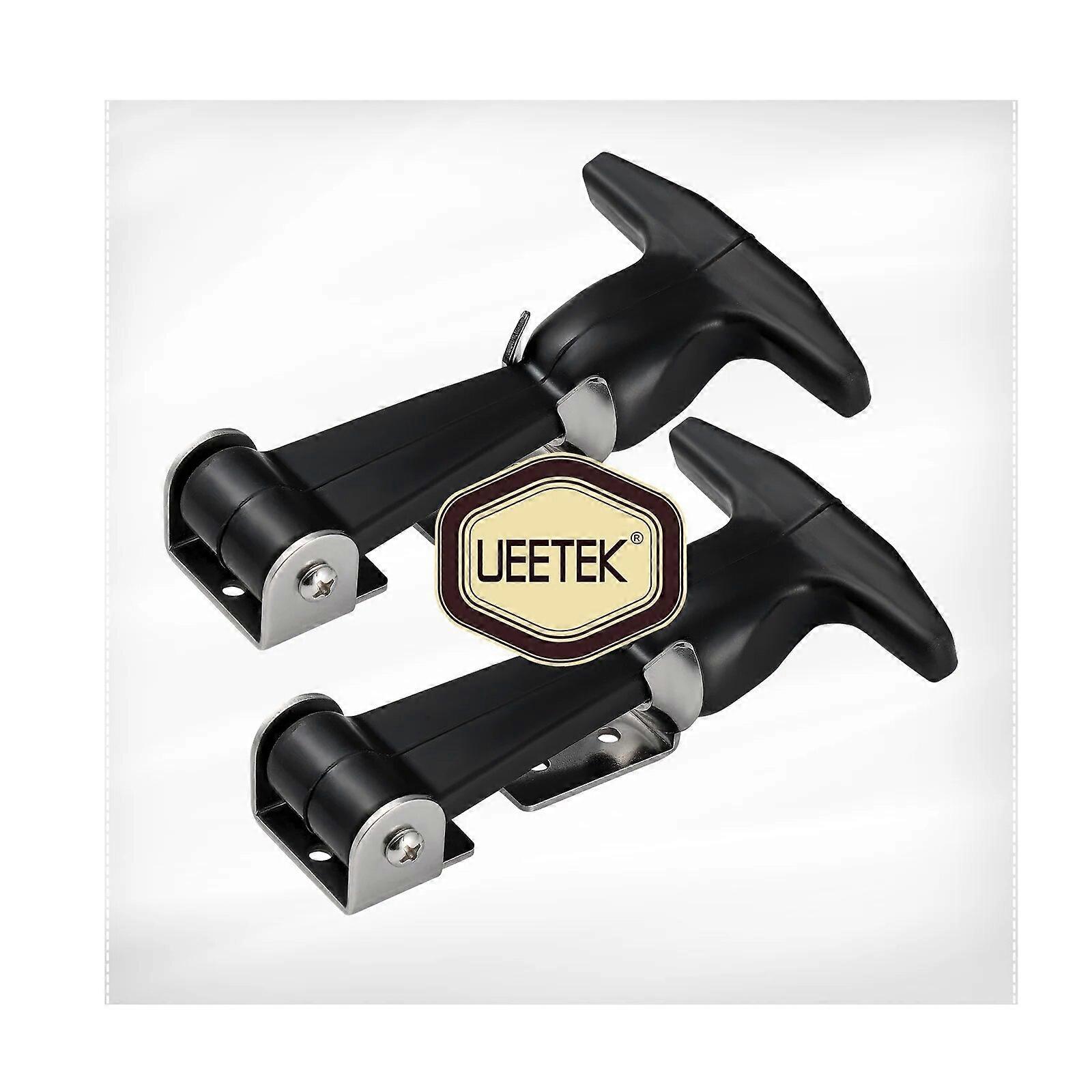 UEETEK 2pcs Stainless Steel Rubber Hood Catch Flexible T-Handle Hasp ...