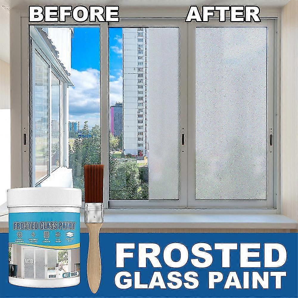 Privacy Window Glass Coating Paint Frosted Effect With Brush Waterproof ...