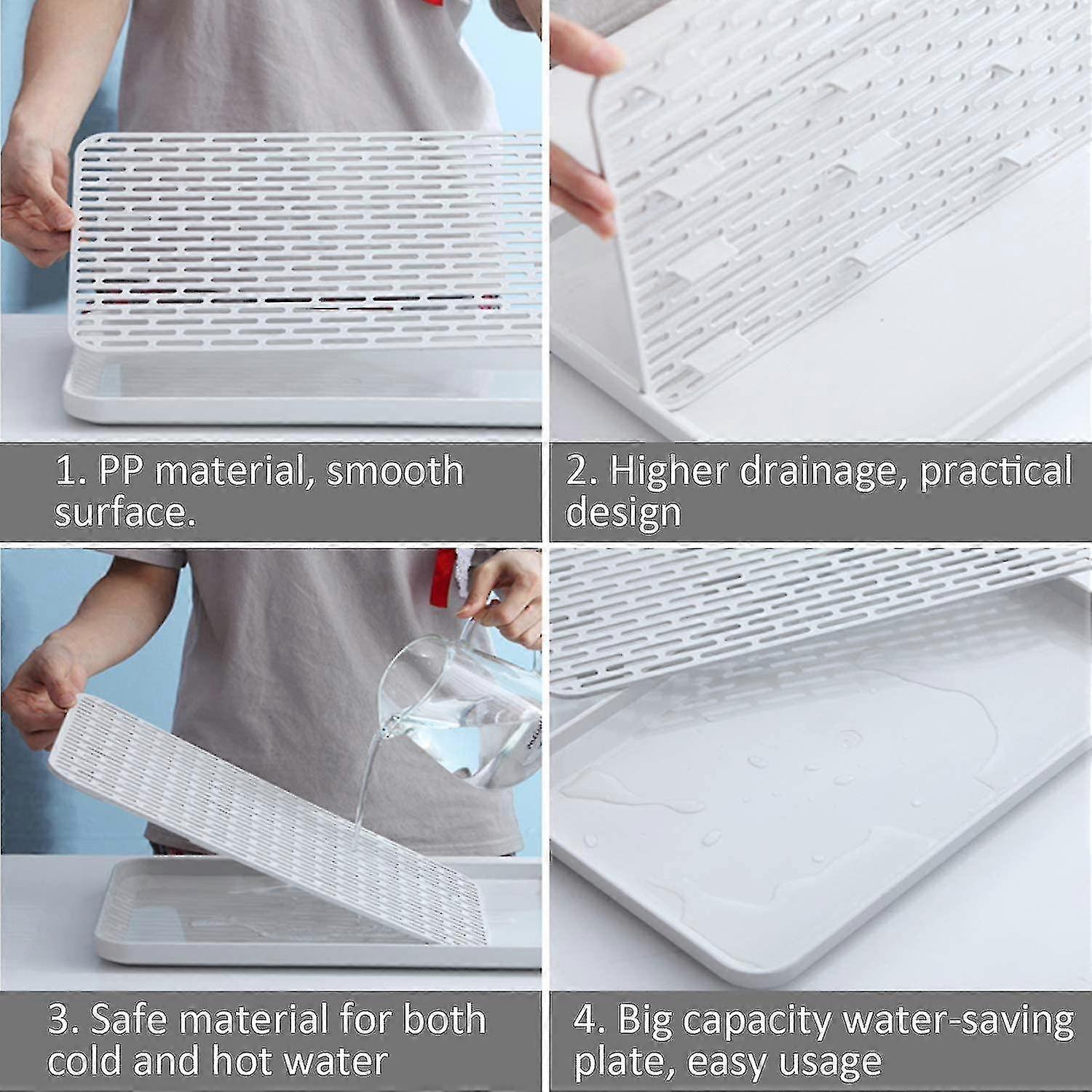 Draining Mat Draining Rack With Drip Tray - Large Draining Board 39 X ...