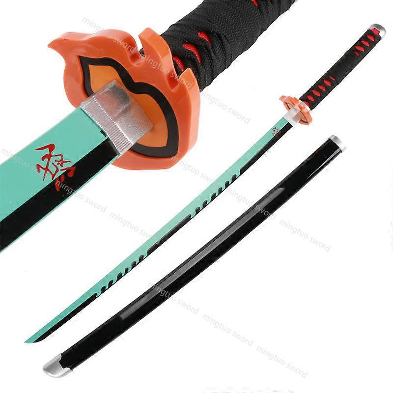 104cm Demon Slayer Sword 1:1 Nichirin Swords Bamboo Blade Kimetsu no ...