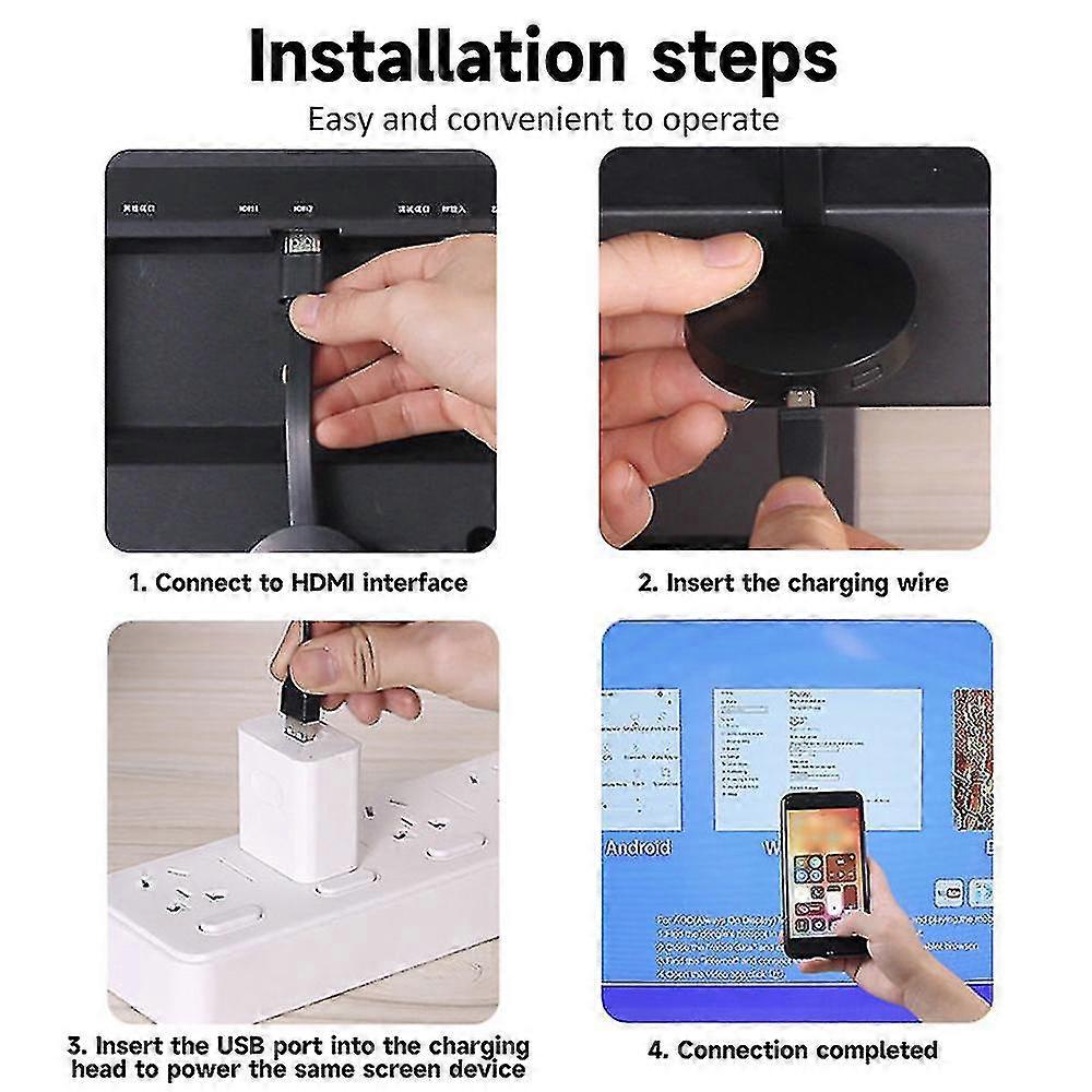 Portable Wireless Hdmi Display Adapter,portable Tv Receiver Mirroring ...