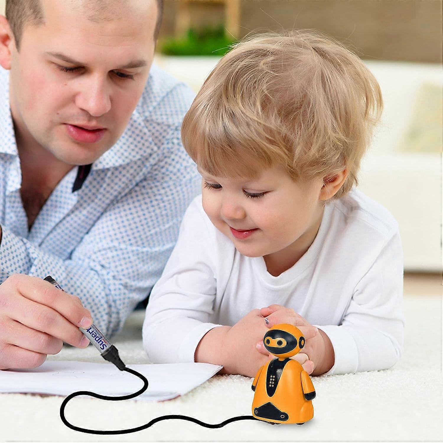 Smart Pen Tracing Robot,Magic Inductive Robot Toys - Follow Any Drawn ...