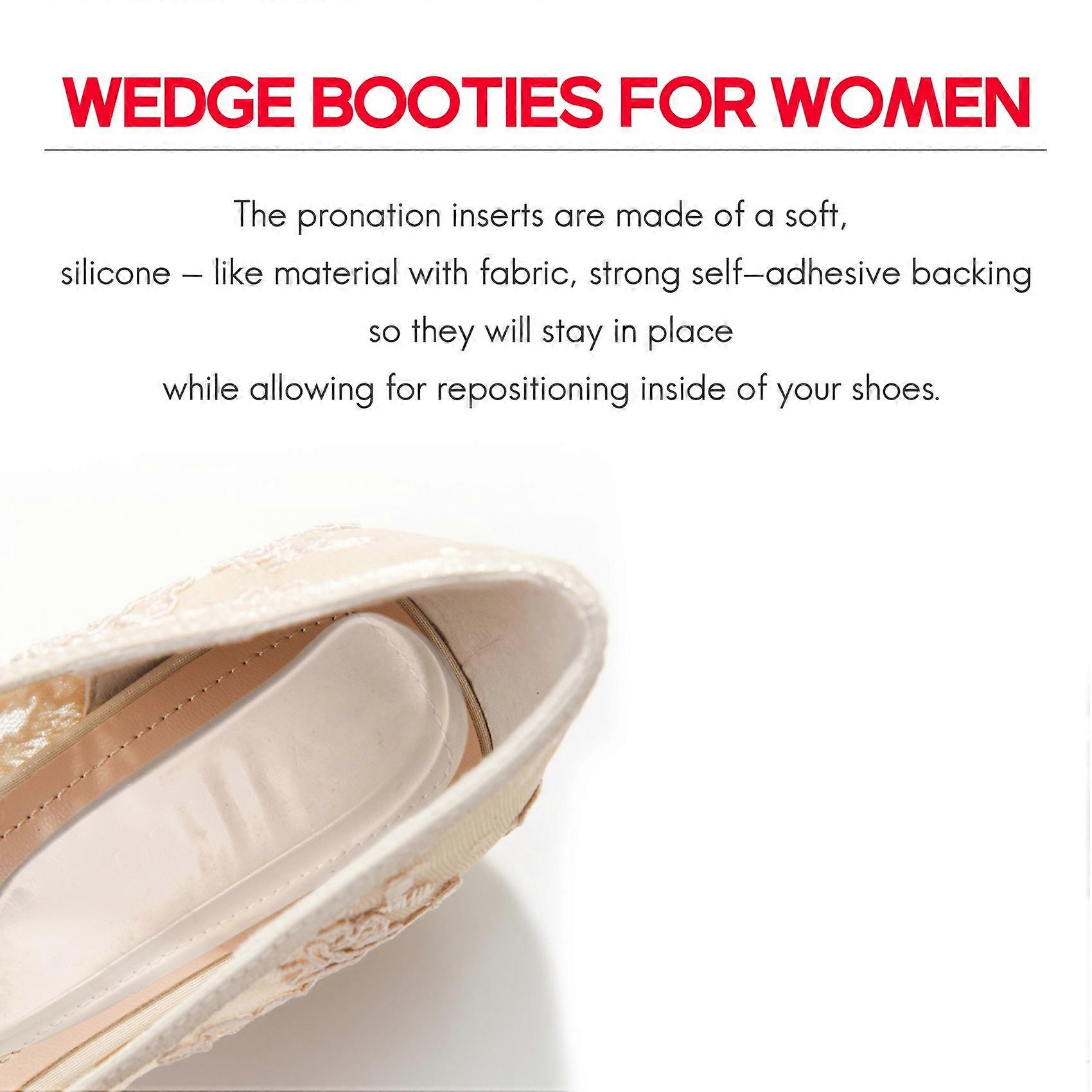 Medial & Lateral Heel Wedge Silicone Insoles for Supination and ...