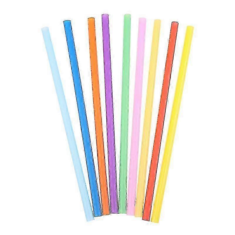 100 Pieces 10*260mm Drink Straws Bold Straight Tube Straws | Fruugo UK