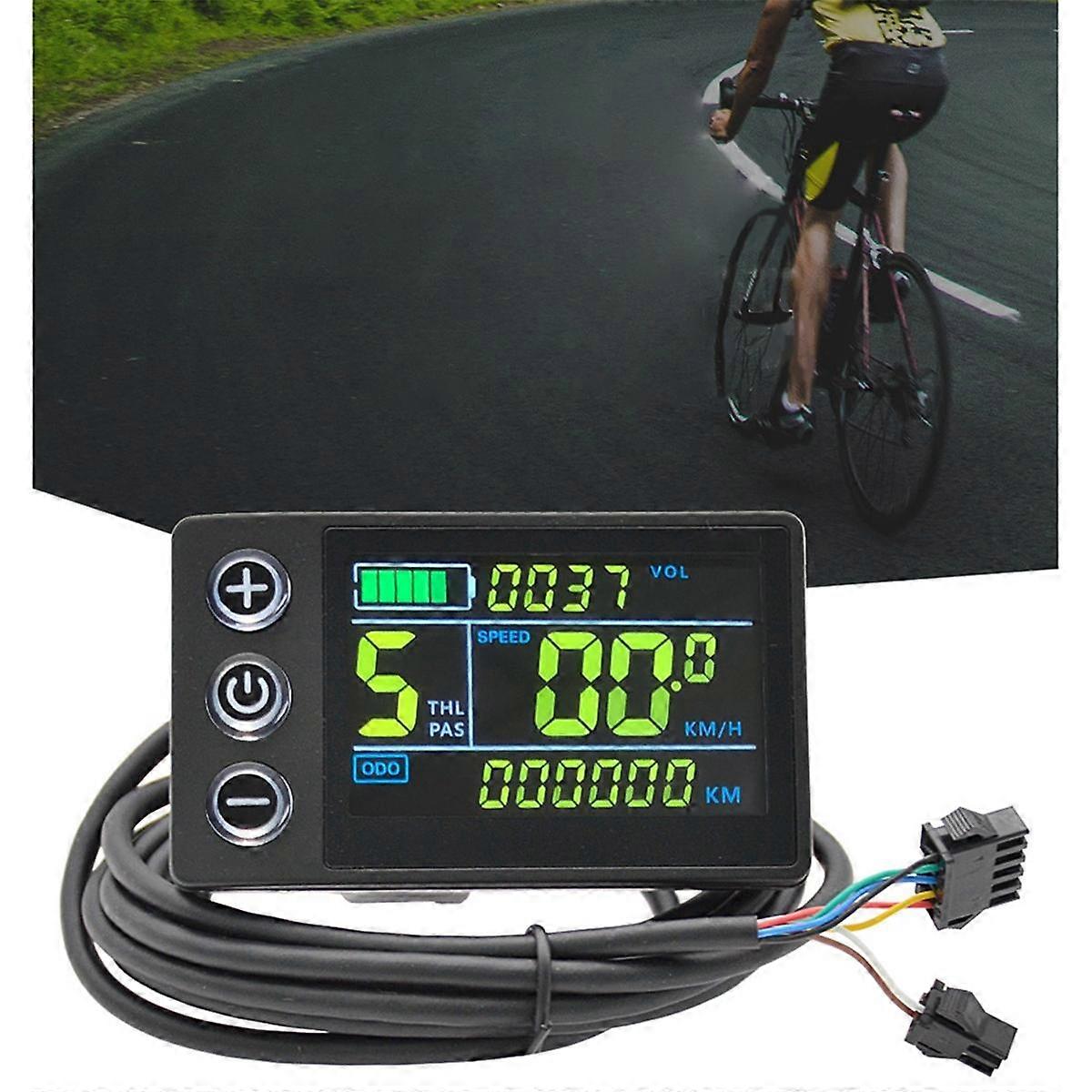 S866 Electric Bicycle Display 24V/36V/48V Colorful LCD Screen Meter SM ...