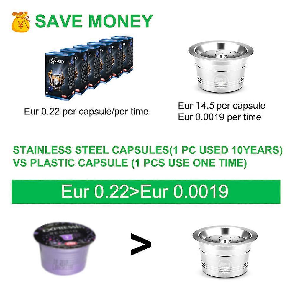 Stainless Steel For K-fee Coffee Filters Capsule Pods Tamper Reusable ...