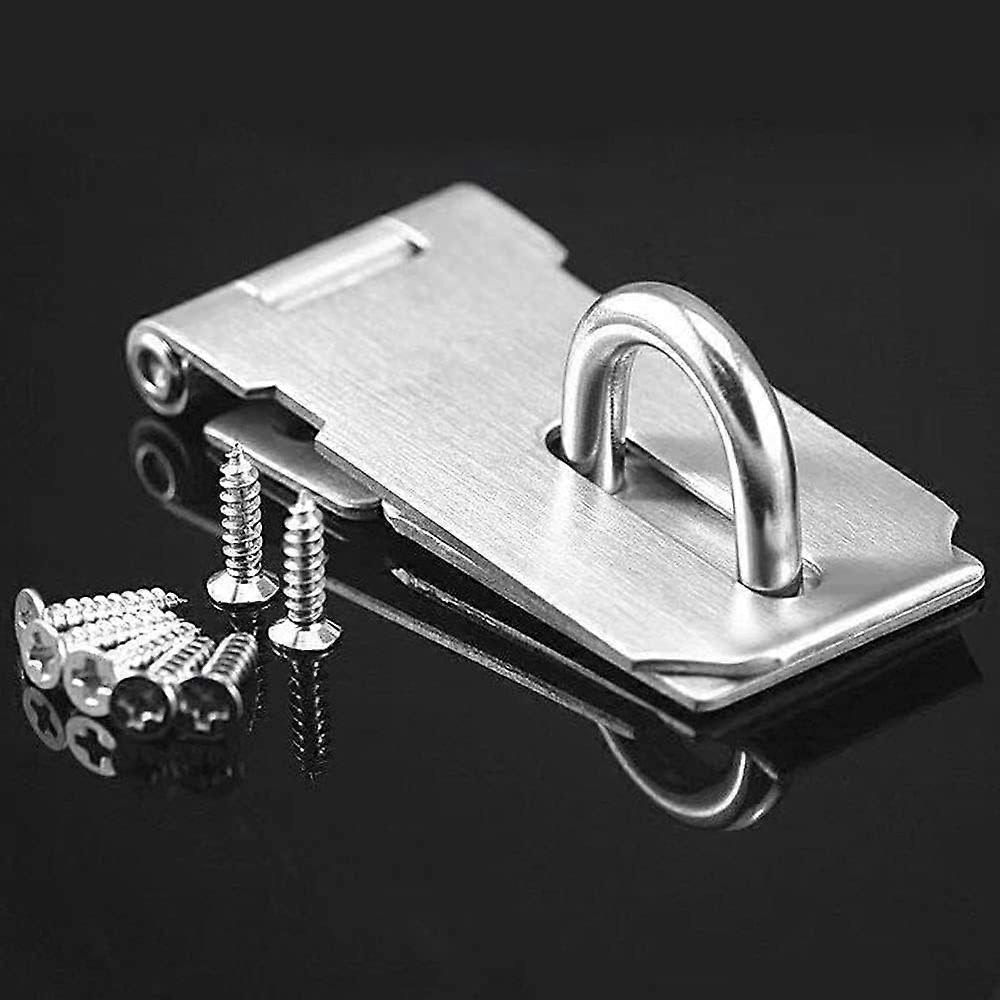 Padlock Latch Lock 3 Inch SUS304 Stainless Steel Hasp Lock Latch Door ...