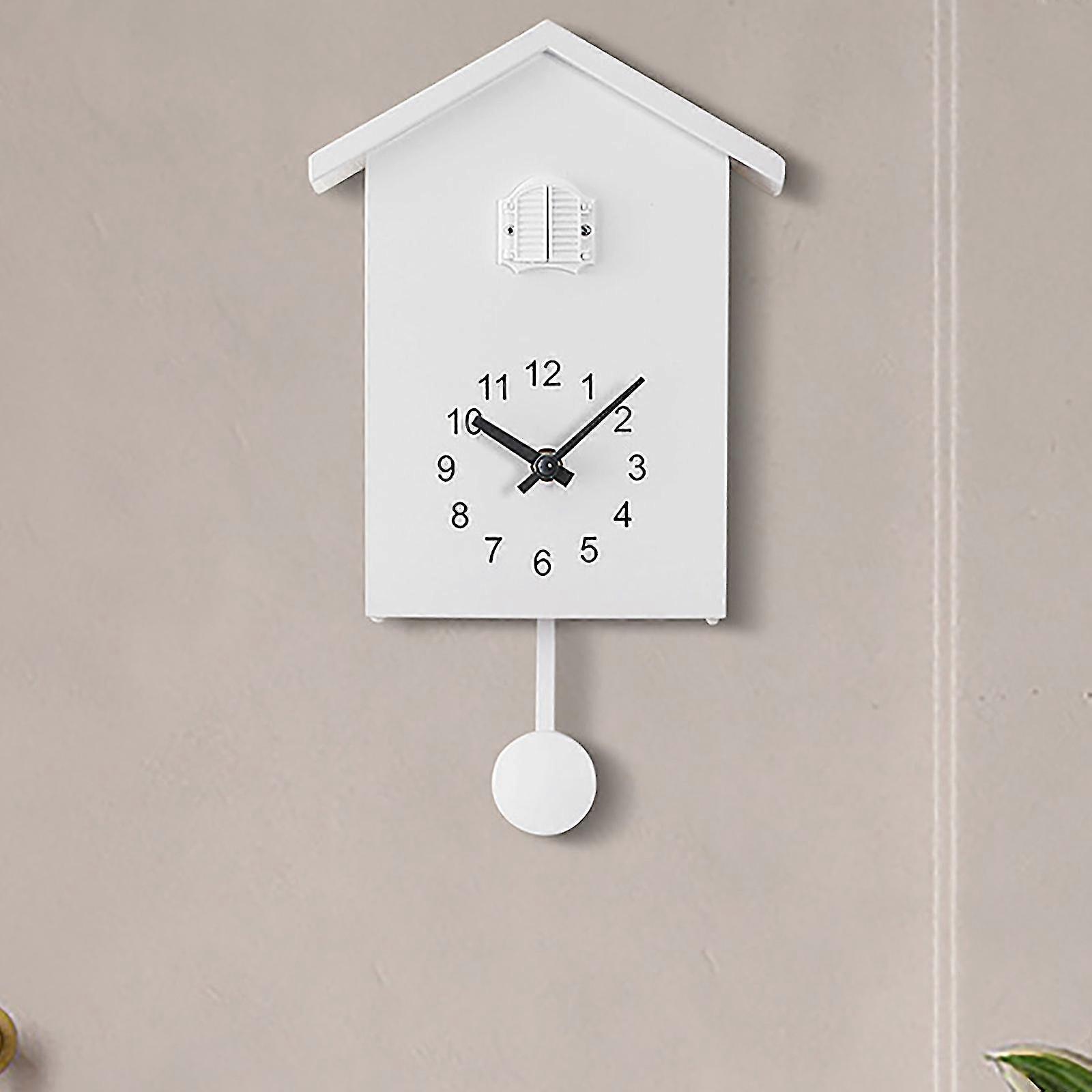 Large Cuckoo Clock,cuckoo Clock - White Birdhouse, Minimalist Modern Desig | Fruugo UK