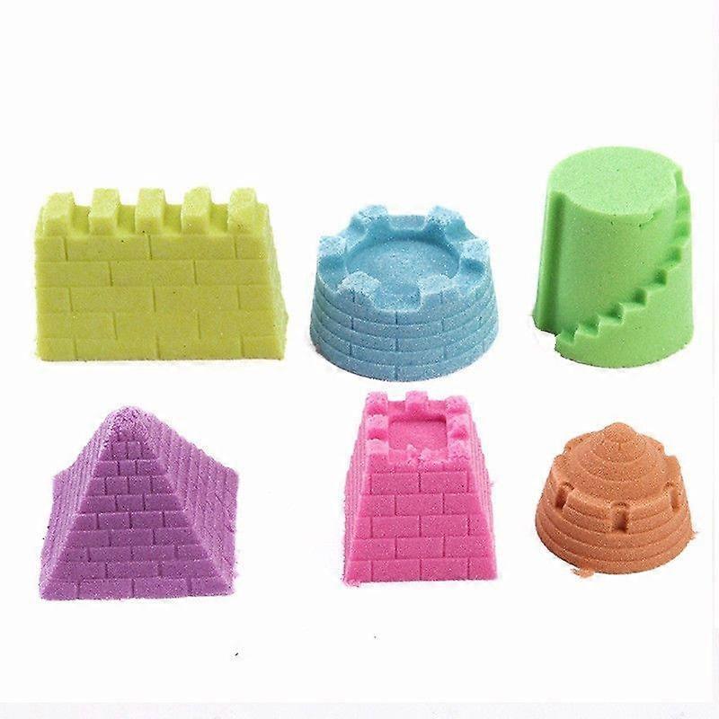 6 Pcs Model Kits Sand Clay Mold Kids Beach Pool Park Sand Castle Toy ...