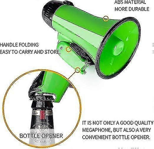 Portable Megaphone Bullhorn 20 Watt Power Megaphone Speaker Voice And ...