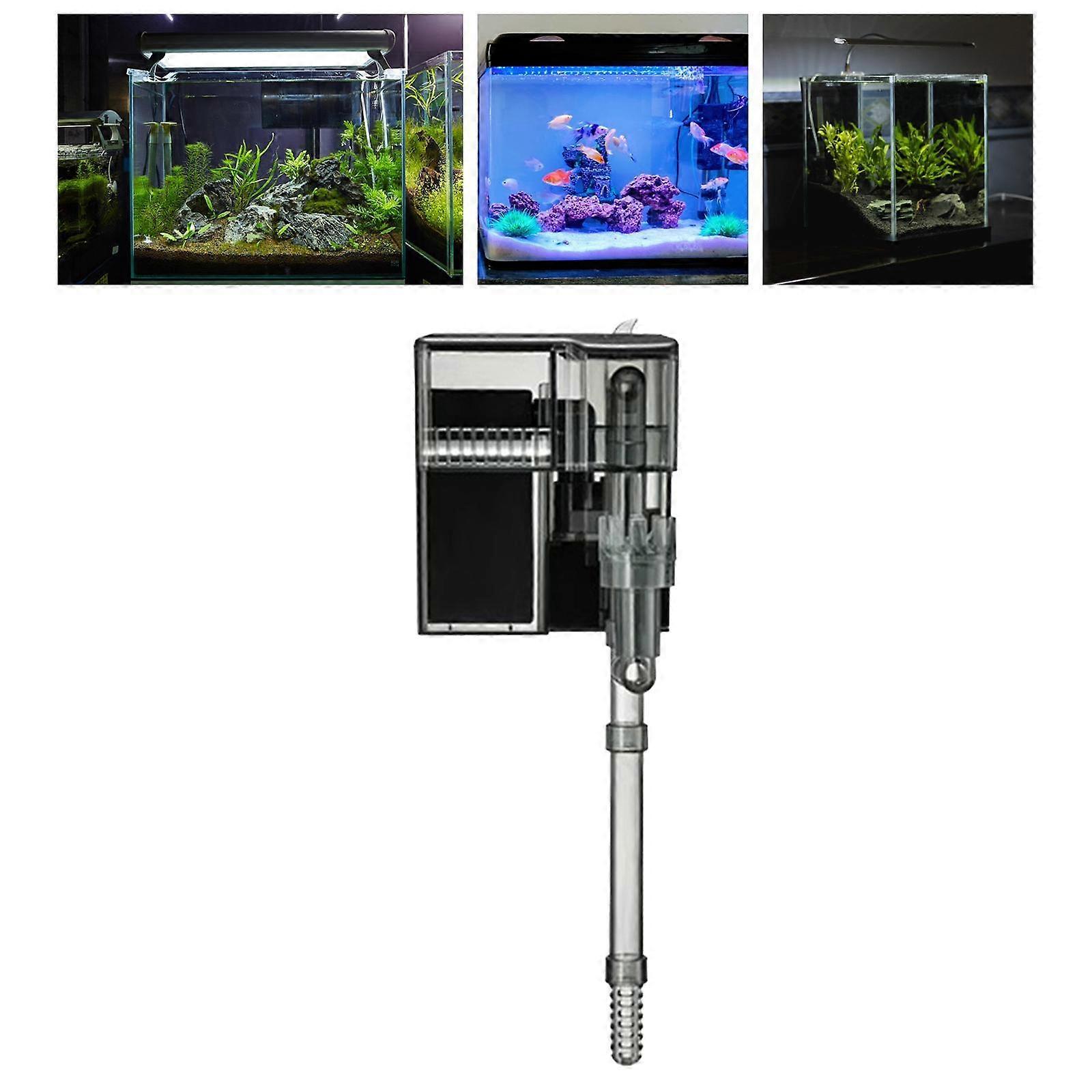 Aquarium Filter Aquarium Wall Mounted Filter 3 in 1 Hanging Portable ...