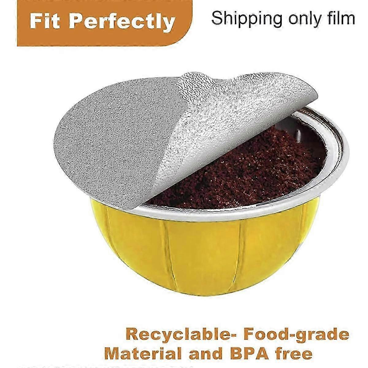 Aluminum Foils Lids Seals - Reuse Capsules Coffee Pods 120Pcs, for ...