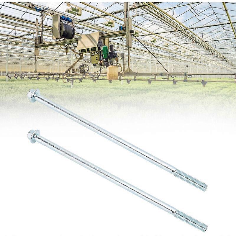 20pcs M6 x 160 Long Screws Iron Hex Flange Threaded Bolt Fixing ...
