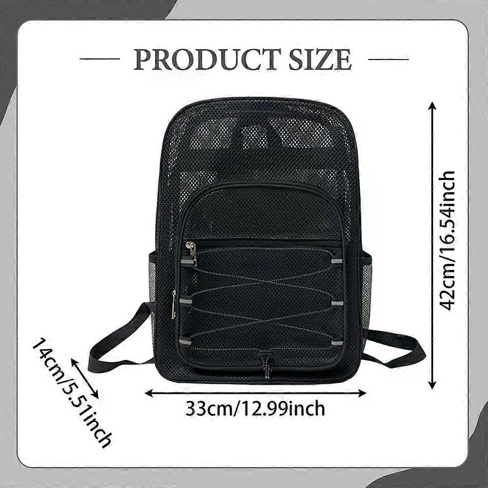 Mesh Backpack, Trendy Adjustable Strap Gym Bag for Fitness Street ...