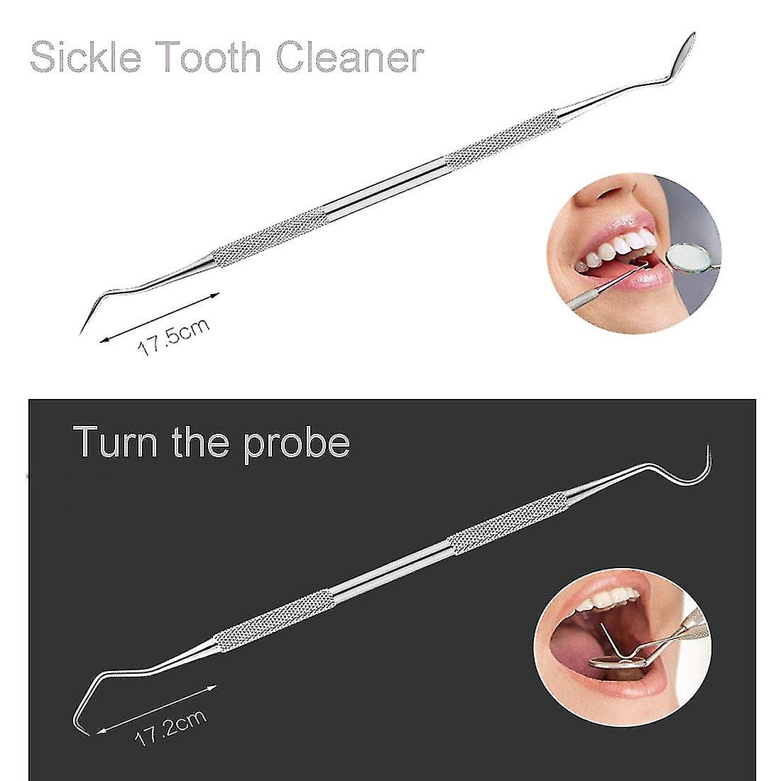 Dental Tools, 7 Pack Teeth Cleaning Tools Kit, Tartar Plaque Remover ...