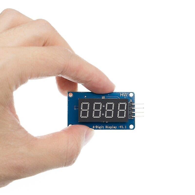 2Pcs tm1637 4 bits digital led display module for arduino 7 segment 0 ...