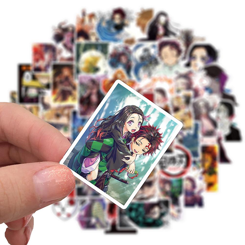 50pcs Demon Slayer Graffiti Sticker Kimetsu No Yaiba Suitcase Laptop ...